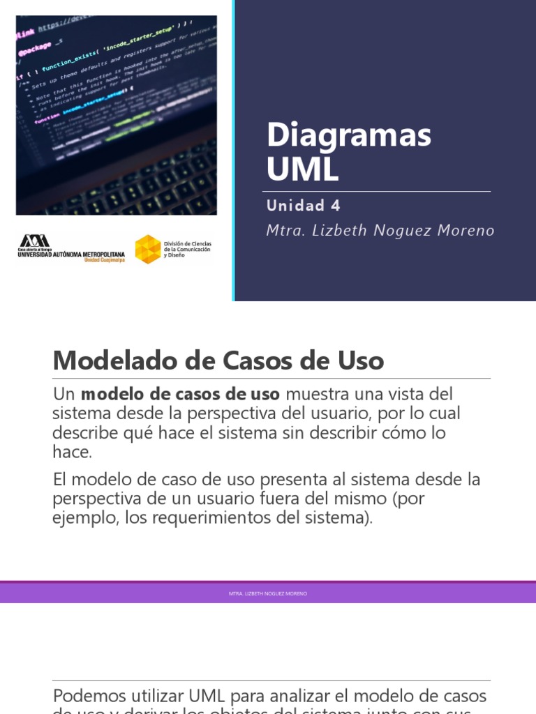 Unidad 4 - Diagramas UML | PDF | Caso de uso | Lenguaje de modelado unificado