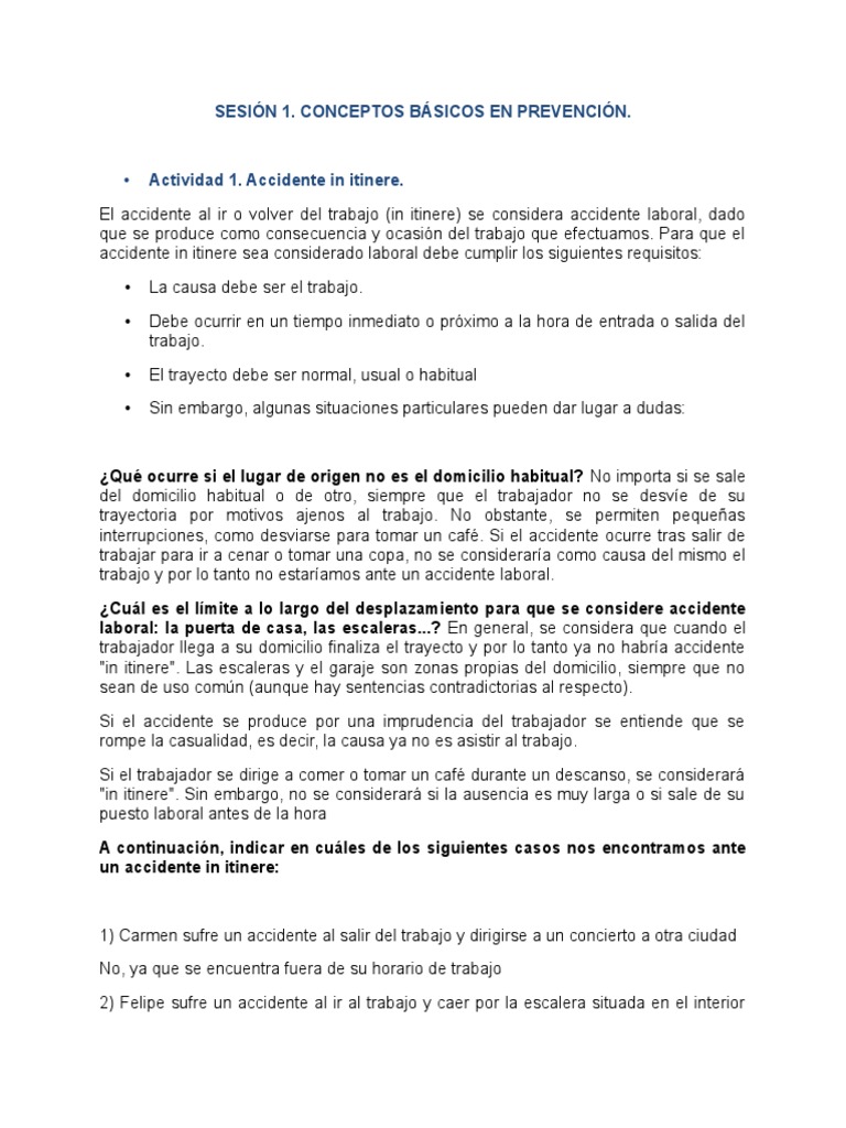 Sesión 1. Conceptos Básicos en Prevención | PDF