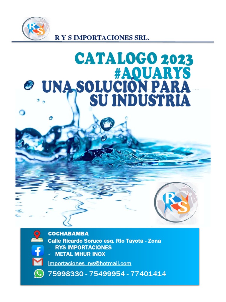 Catalogo Rys Importaciones 2023 | PDF | Filtración | Agua
