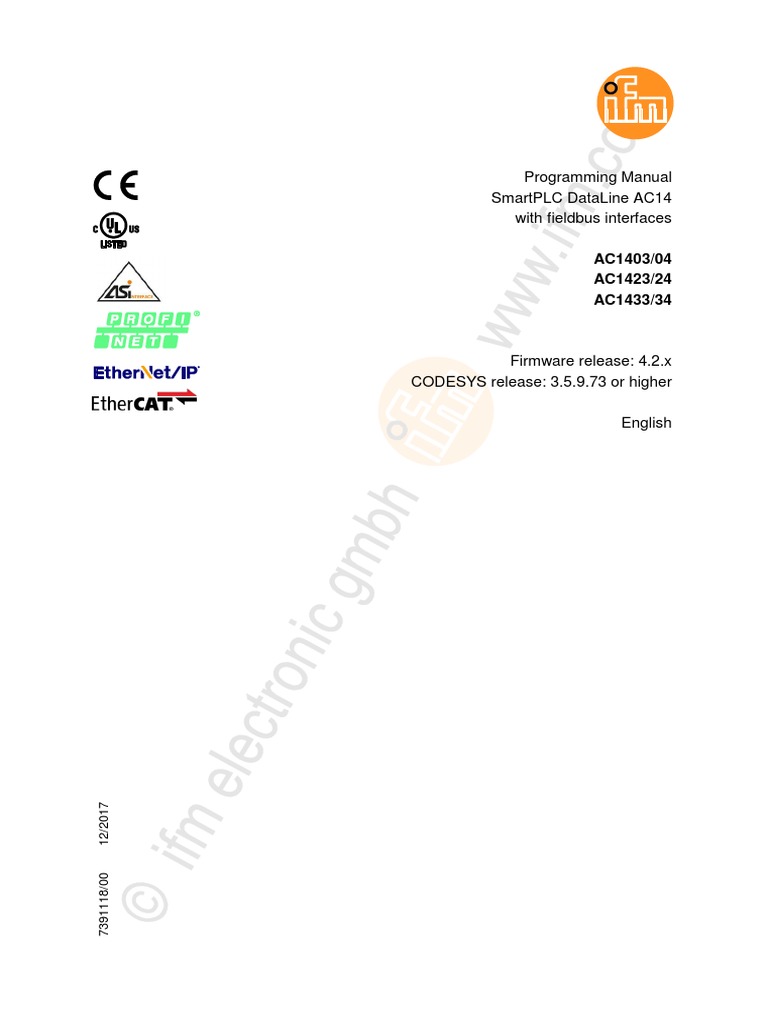 Programming Manual Smartplc Dataline Ac14 With Fieldbus Interfaces | PDF | Graphical User ...