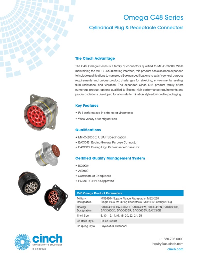 Ds CCS Omega c48 Series | PDF | Electrical Connector | Ac Power Plugs ...