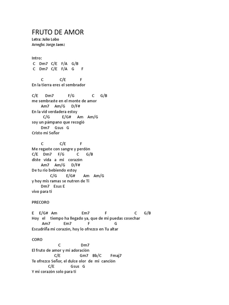 Fruto de Amor | PDF