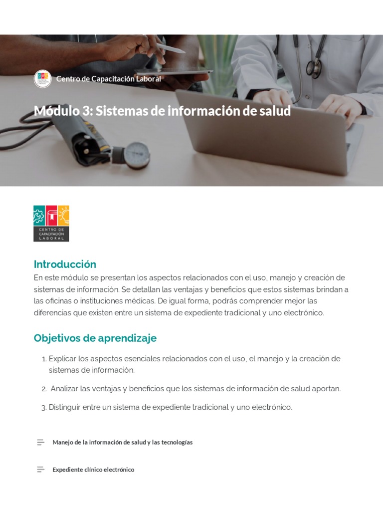 Modulo 3 Sistemas de Informacion de Salud | PDF | Bases de datos | Archivo de computadora