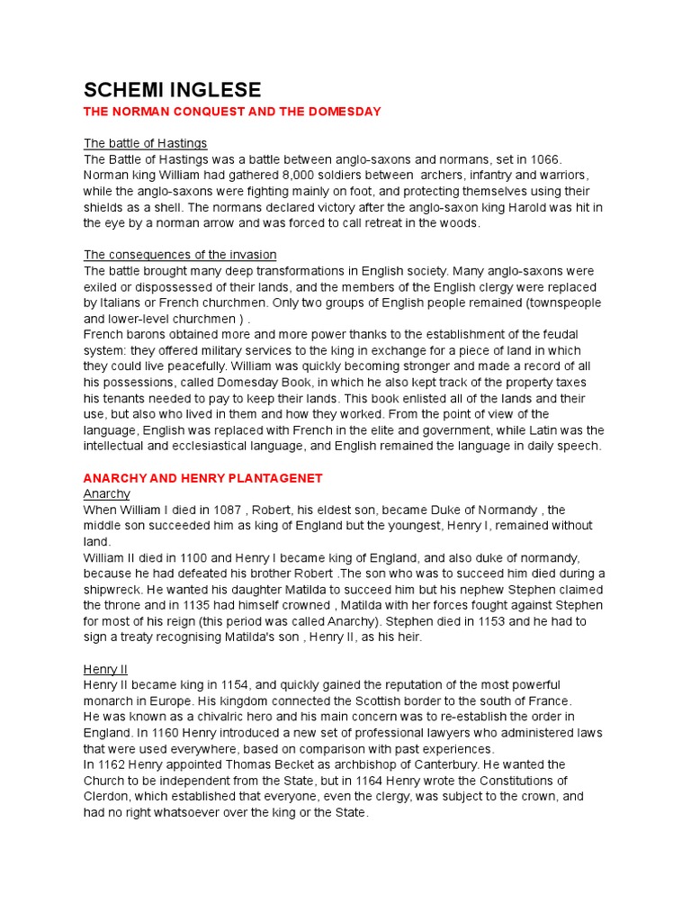 NORMAN CONQUEST AND DOMESDAY BOOK | PDF | Beowulf | The Canterbury Tales