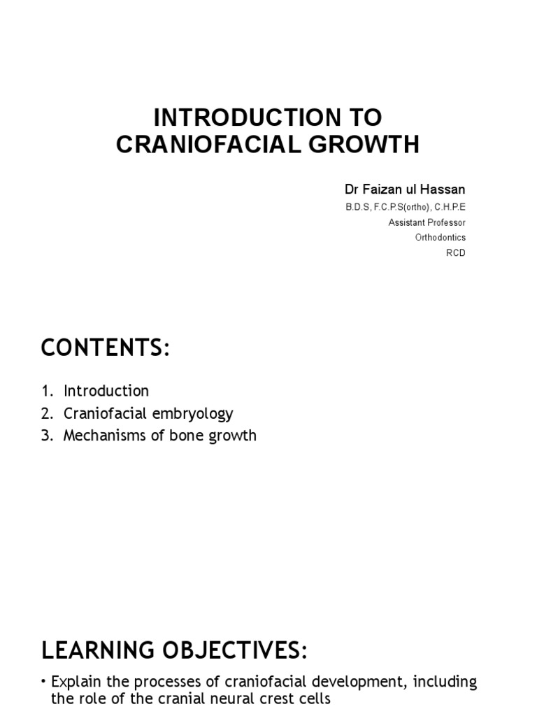 Craniofacial Growth and Development Guide | PDF | Bone | Skull