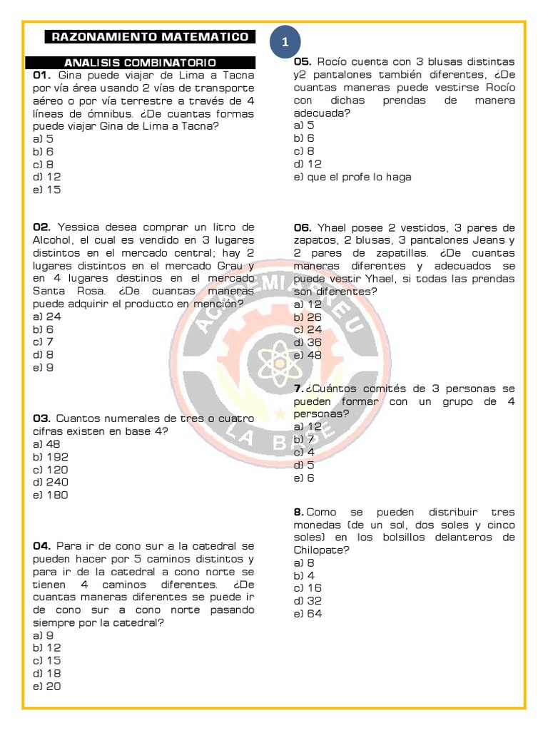 Analisis Combinatorio | PDF