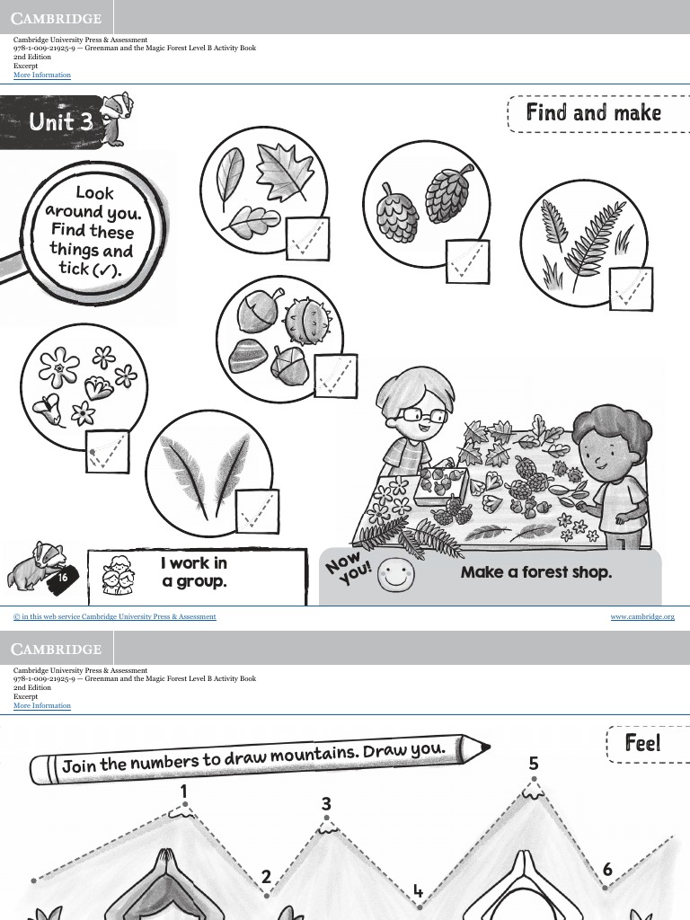 Activity Book - Greenman Level B - Unit 3 | PDF