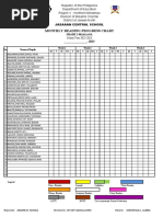 Student Report Card SF9 Template | PDF