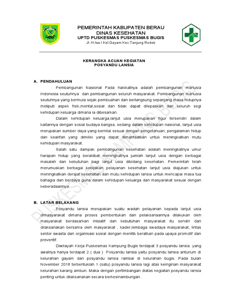 Kak Posyandu Lansia | PDF