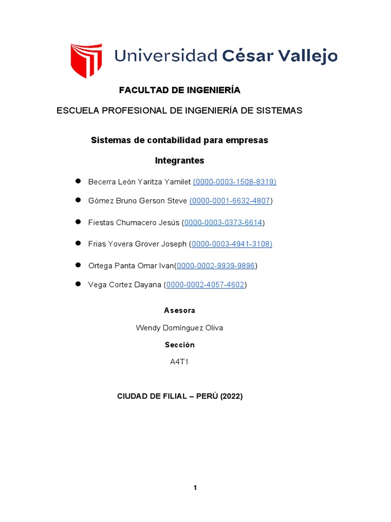 Sistemas contables empresas | PDF | Contabilidad | Software