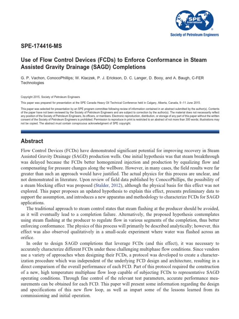 Spe-174416-Ms Use of Flow Control Devices (FCDS) To Enforce Conformance ...
