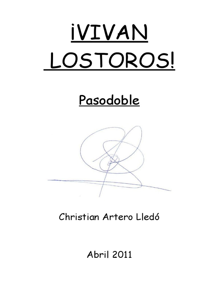 Pasodoble: ¡Vivan los Toros! | PDF