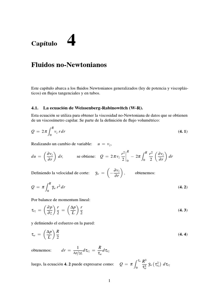 Cap Tulo 4 L1 | PDF | Viscosidad | Impulso
