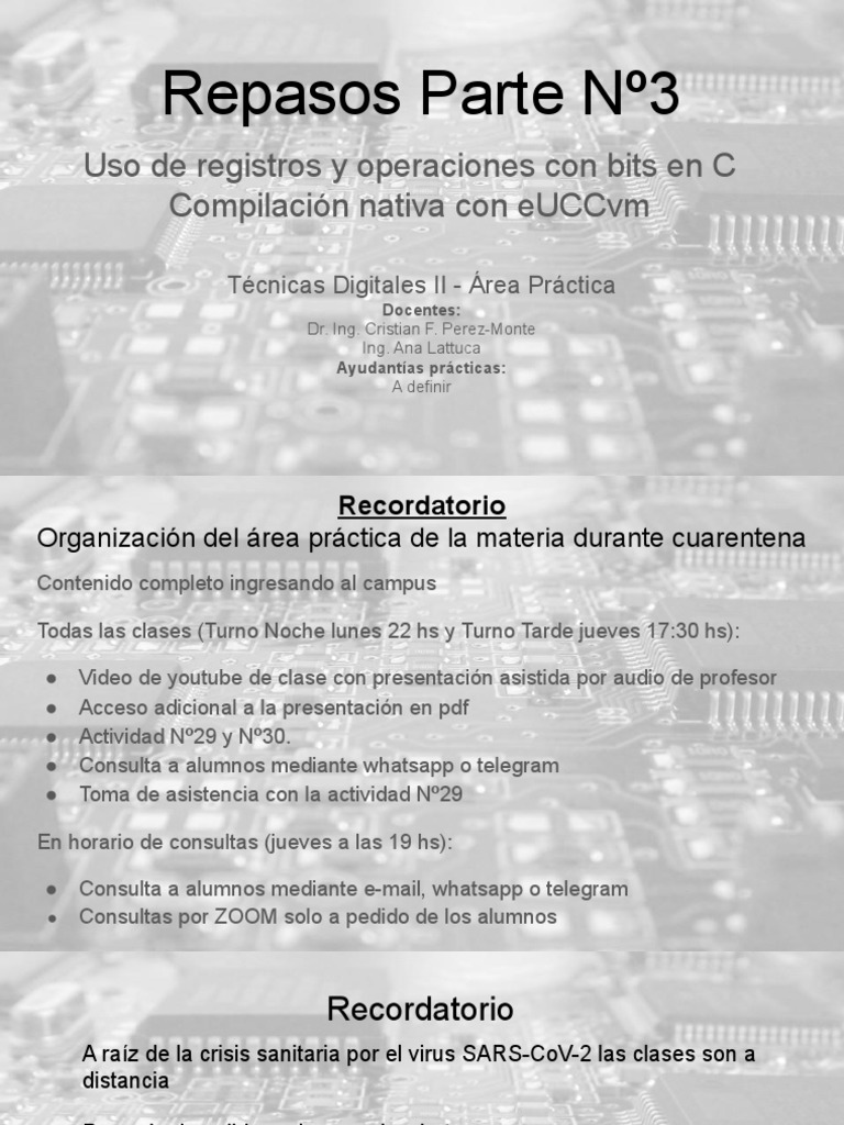 Manipulación de bits y operaciones lógicas en C | PDF | Puerta lógica | Poco