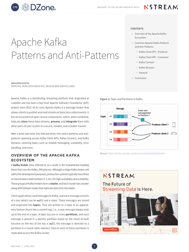 Kafka Patterns and Anti-Patterns | PDF | Data Management | Computer ...