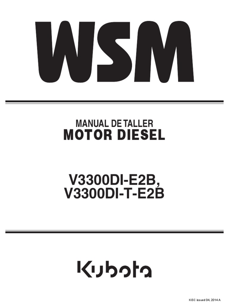 Motor Diesel: V3300DI-E2B, V3300DI-T-E2B | PDF | Inyección de combustible | Información