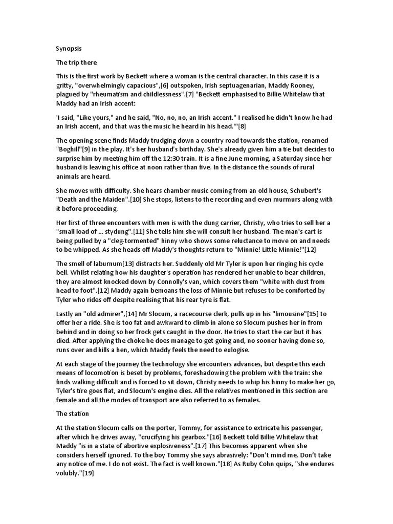 All That Fall Summary | PDF