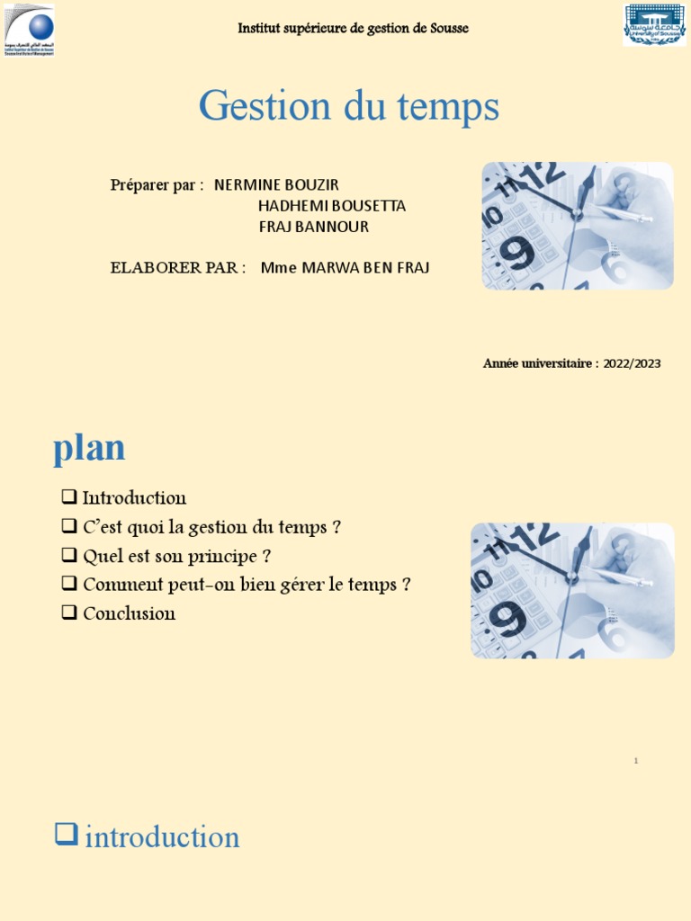 Gestion Du Temps | PDF | Gestion du temps | Compétences professionnelles