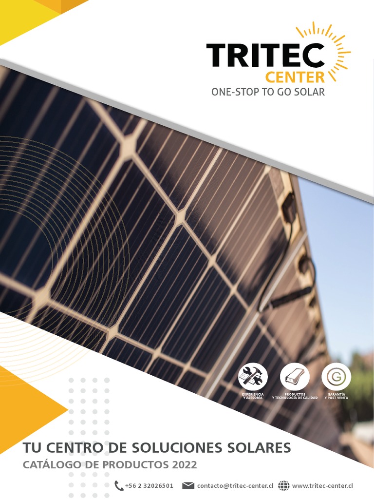 Catálogo Solar 2022: Productos y Soluciones | PDF | Acero | Panel solar