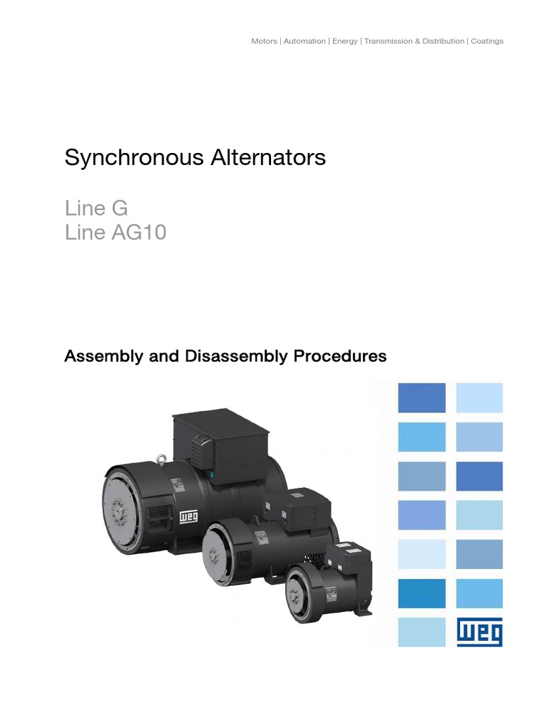 Assembly and Disassembly Procedures for WEG Synchronous Alternators ...