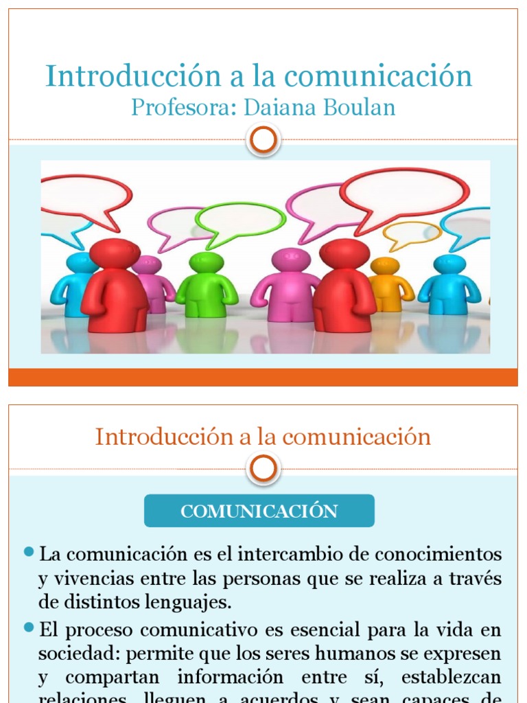 Introducción A La Comunicación Power 1 | PDF | Comunicación | Comunicación no verbal