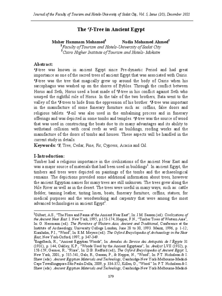 The Ash Tree in Ancient Egypt | PDF | Ancient Egypt