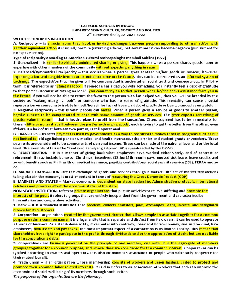 Ucsp Week 1 Lesson | PDF | Business | Corporations Ucsp Week 1 Lesson | PDF | Business | Corporations