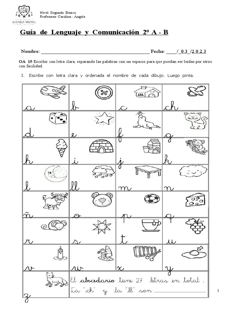 2°A-B - Abecedario Ilustrado | PDF | Artes del Lenguaje y Comunicación ...