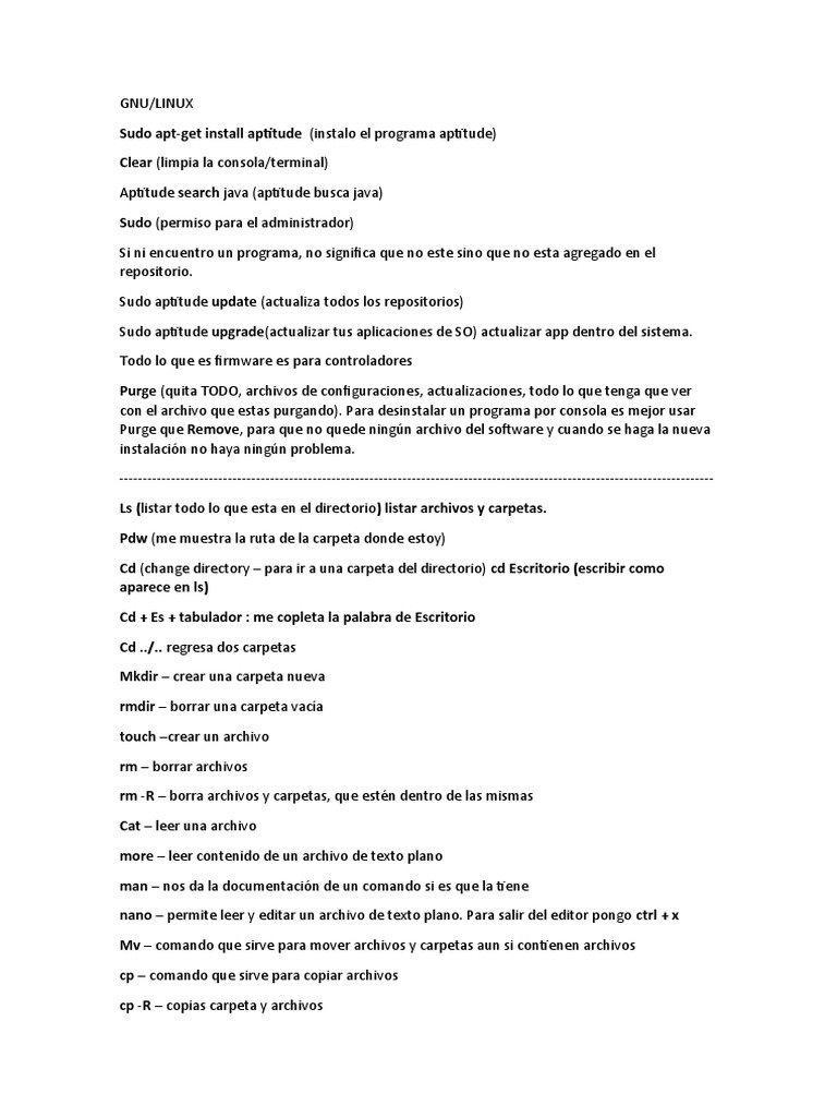 Gnu Linux | PDF | Archivo de computadora | Sudo