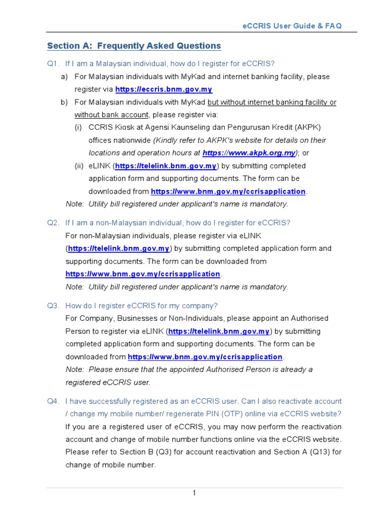 eCCRIS FAQ en | PDF | Password | Access Control