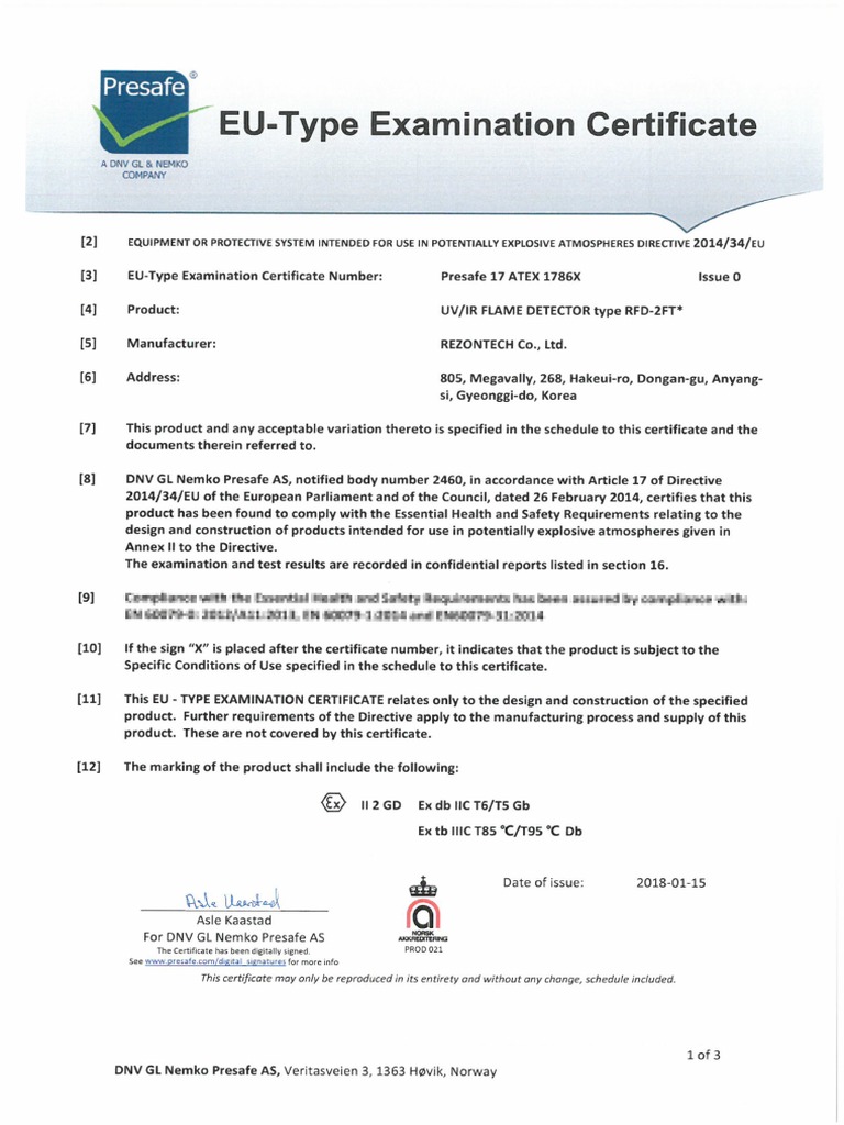 ATEX Approval | PDF