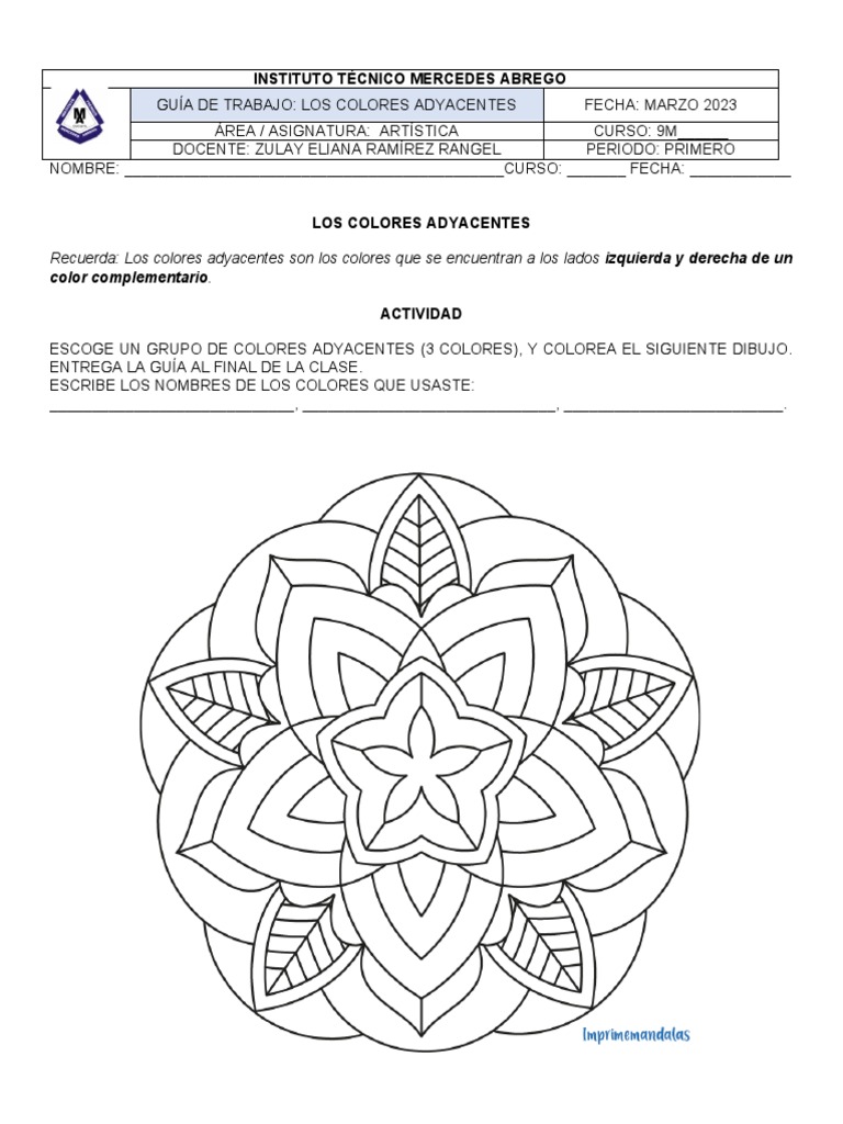 Guía de Colores Adyacentes | PDF