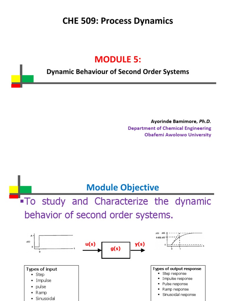 WEEK 5 MODULE 5 - Dynamic Behaviour of Second Order | PDF | Damping | Electrical Engineering