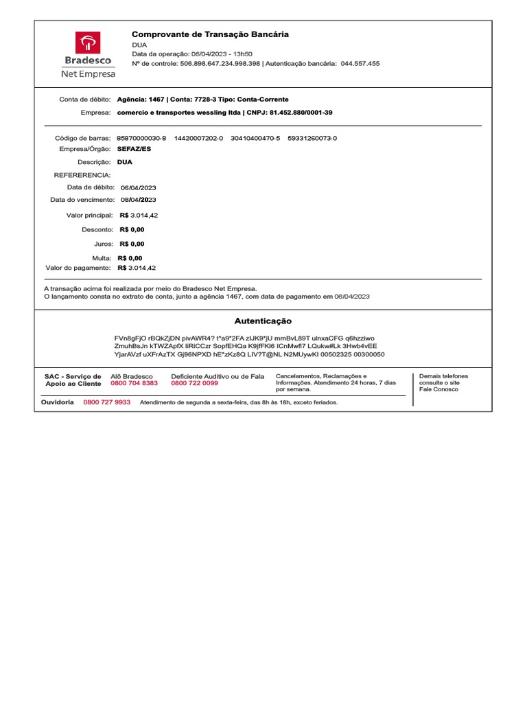 Comprovante | PDF | Finanças e Administração de Capital