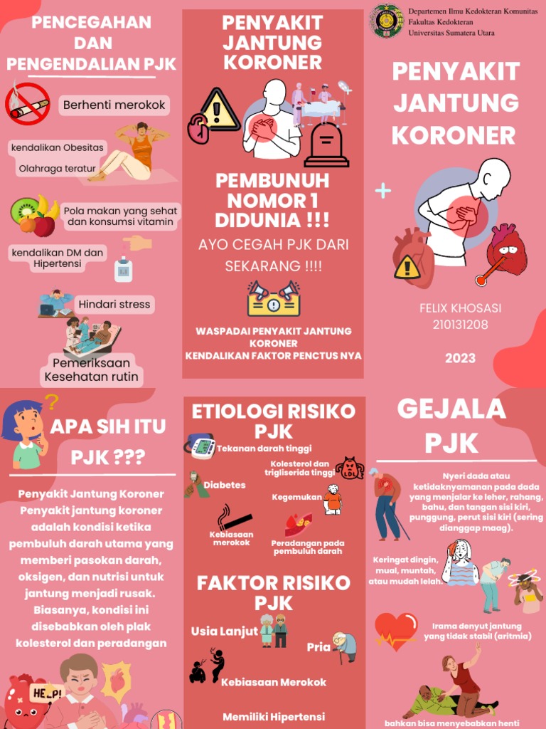 Leaflet Penyakit Jantung Koroner - FELIX KHOSASI | PDF