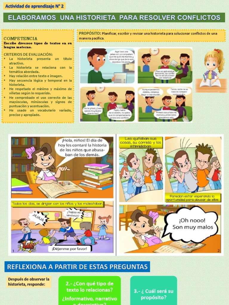 Actividad 2 Escribe Diversos Tipos de Textos | PDF | Cómics | Cognición