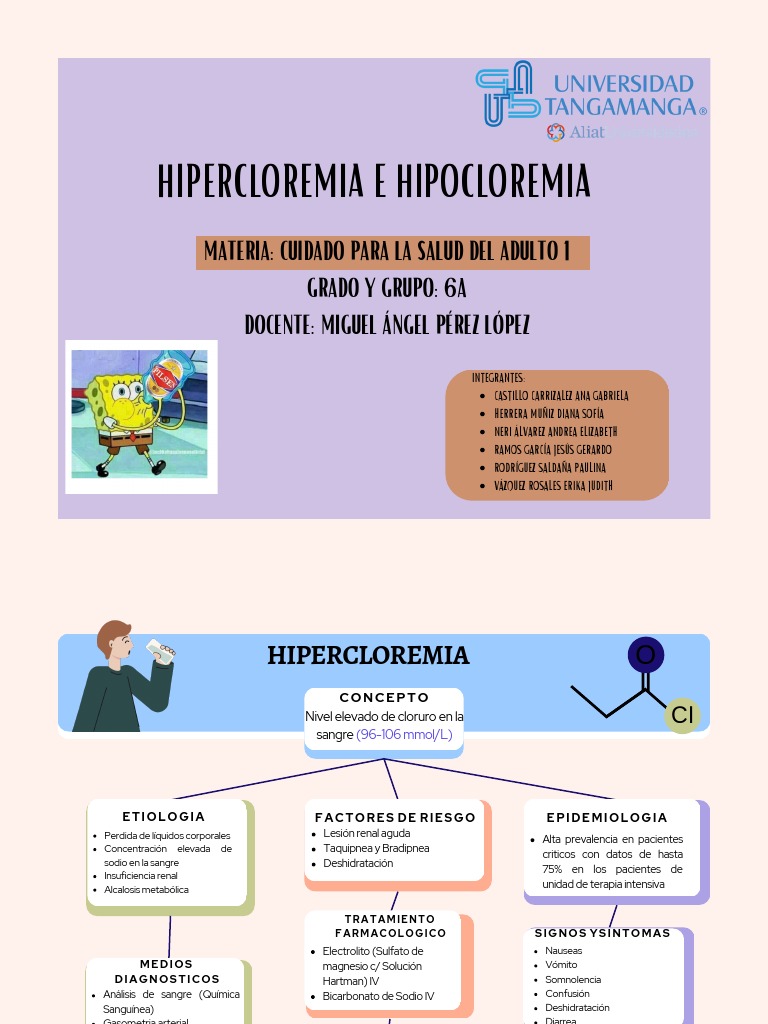 Hipercloremia E Hipocloremia | PDF | Sodio | Diarrea