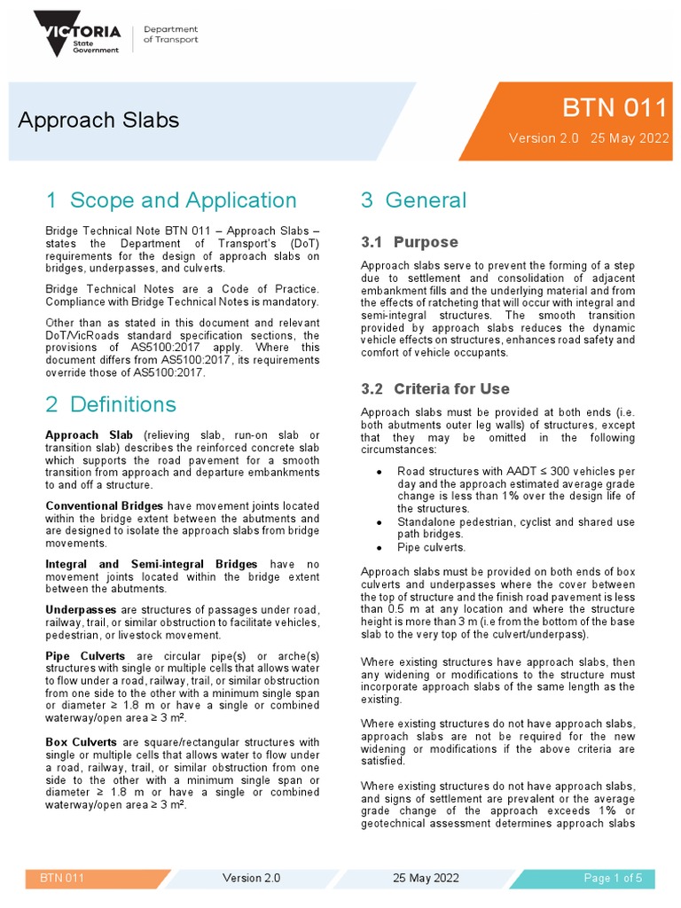 Approach Slab Design Guidelines | PDF | Road | Geotechnical Engineering