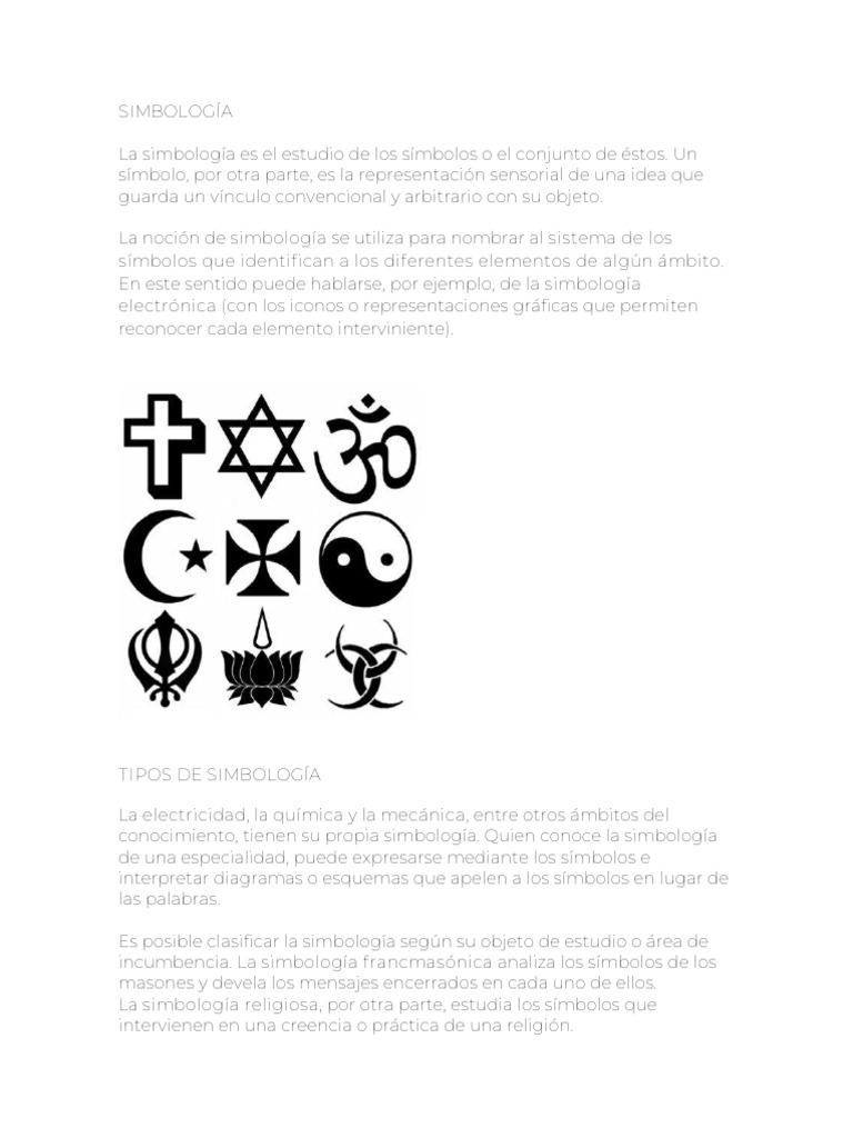 SIMBOLOGÍA | PDF | Los símbolos | Simbolismo (Artes)
