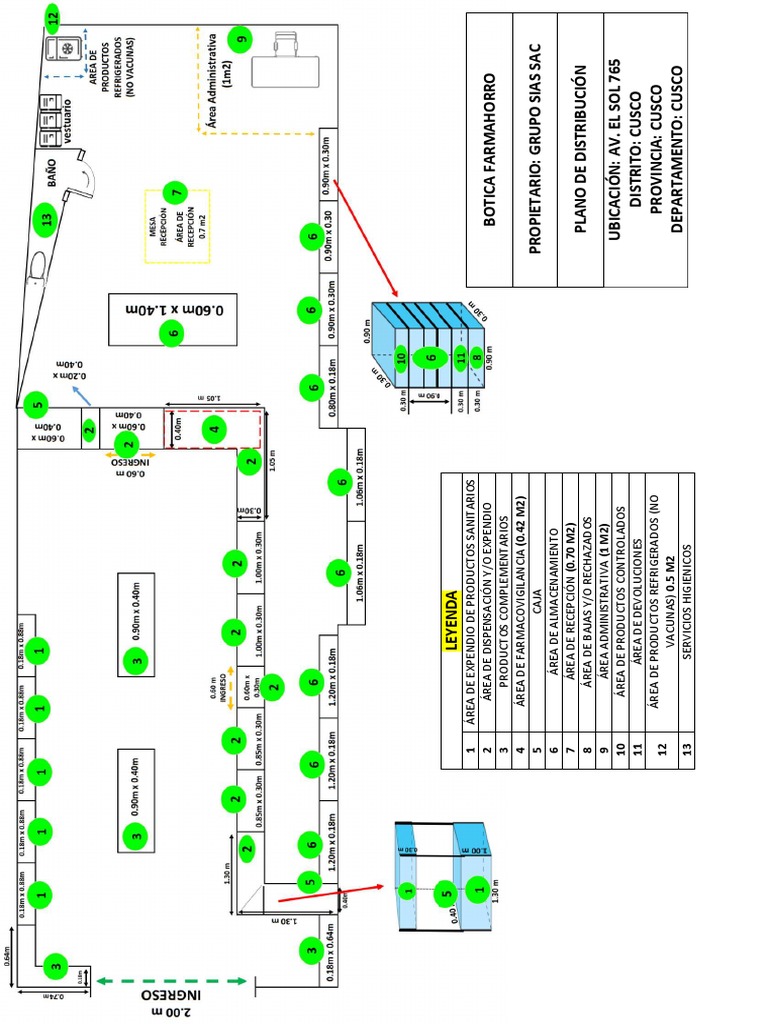 Croquis Botica Farmahorro - C4 - Av. El Sol - en A3 | PDF