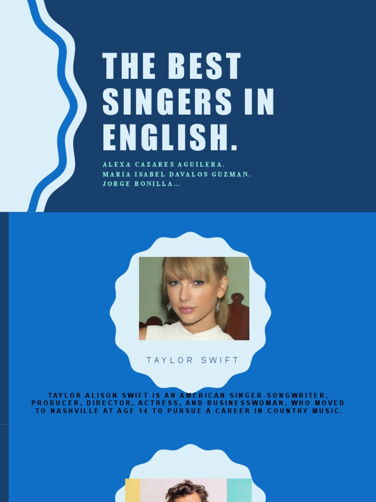 Top English Singers and Their Impact | PDF | Music Industry | Entertainers