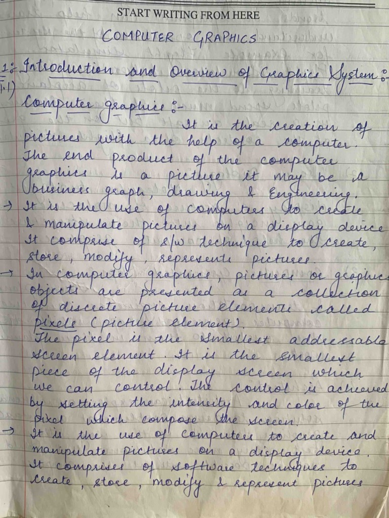 DSE CG Module-1 Notes | PDF DSE CG Module-1 Notes | PDF
