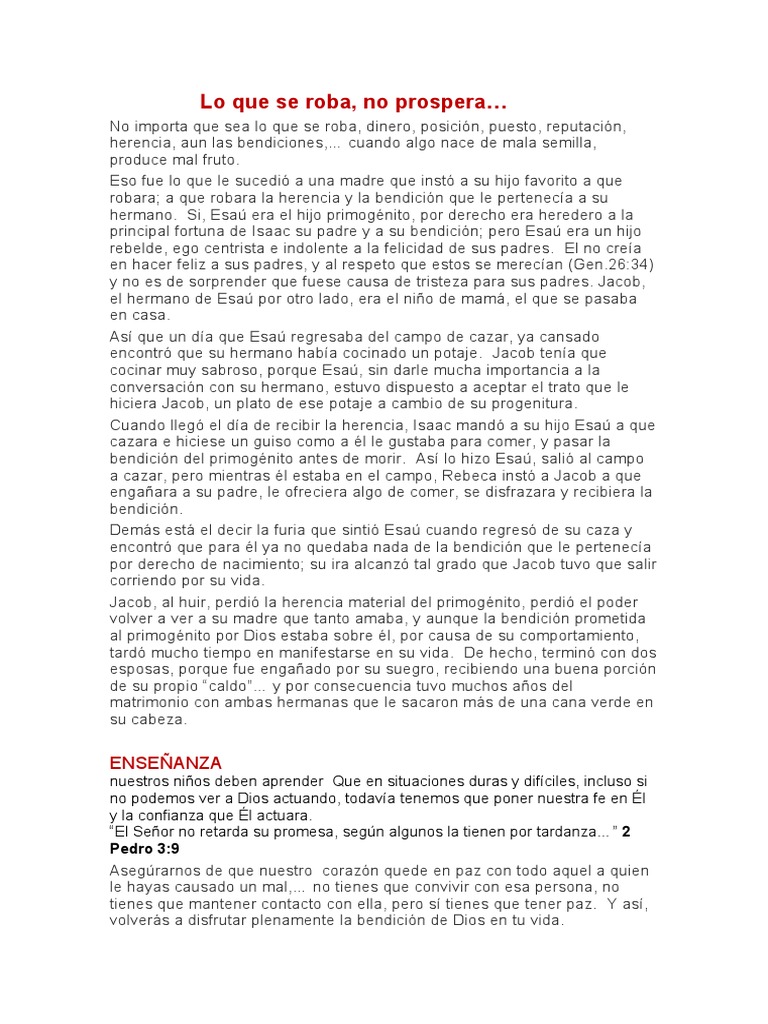 Lo Que Se Robo Jacob | PDF | Jacob