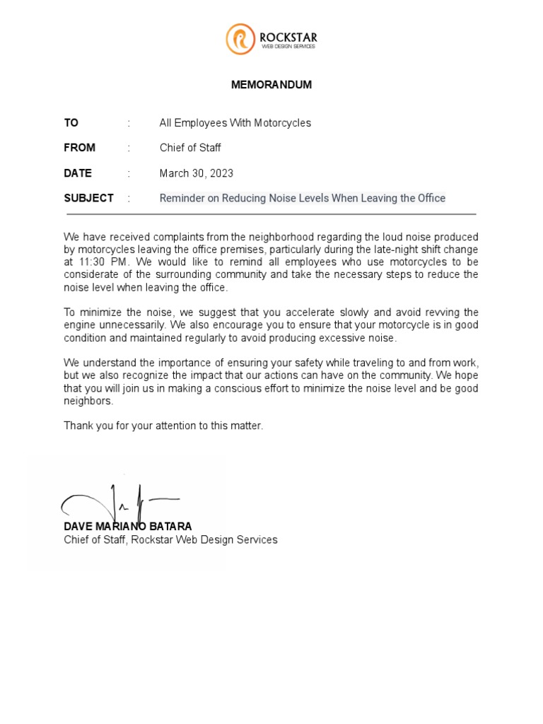 Memorandum For Motorcycle Owners | PDF