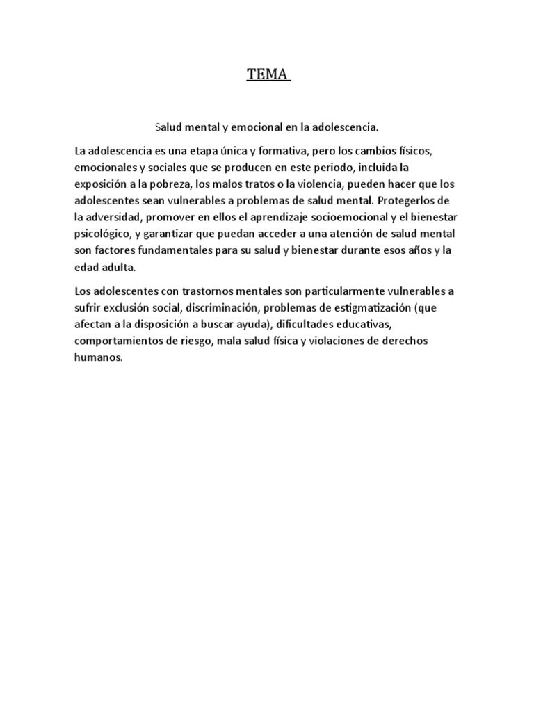 Tema y Delimitacion Del Tema | PDF