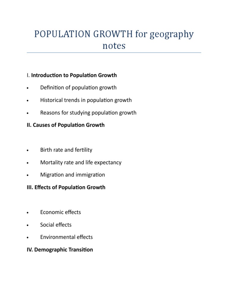 Understanding Population Growth Dynamics | PDF | Politics | Wellness