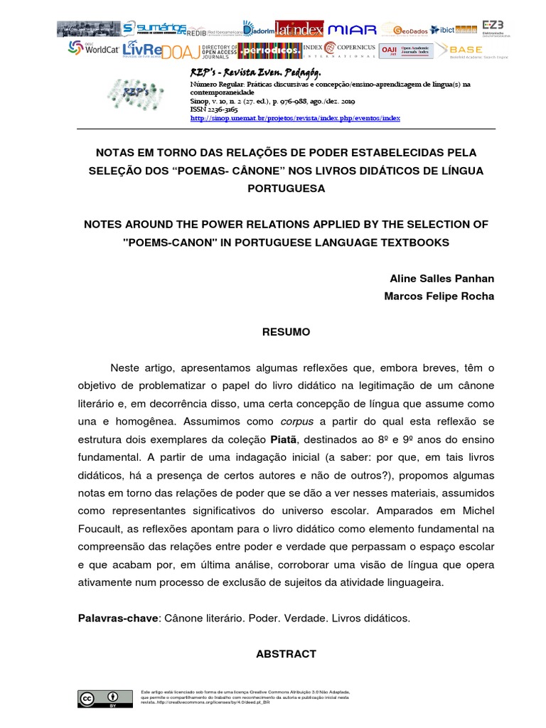 REP's REP's REP's REP's - Revista Even. Pedagóg. Revista Even. Pedagóg. Revista Even. Pedagóg ...