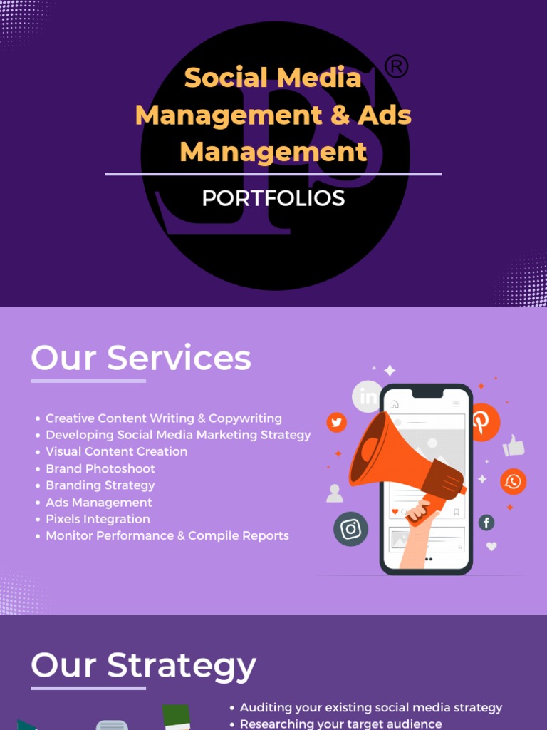 Social Media Management Portfolio | PDF | Digital Marketing | Popular Culture & Media Studies