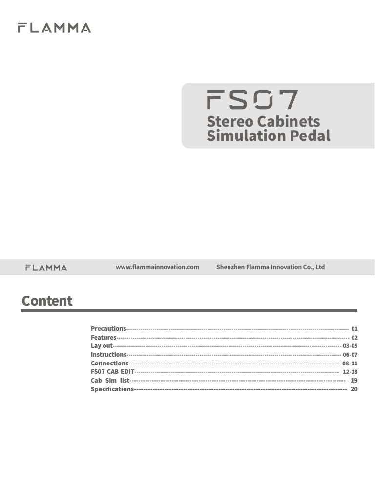 FS07 - Manual - EN - 2021.04.23 A | PDF | Computer Hardware | Computer Science