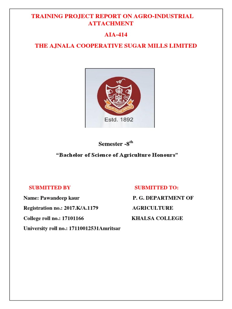 Pawan Sugar Mill Report | PDF | Sugarcane